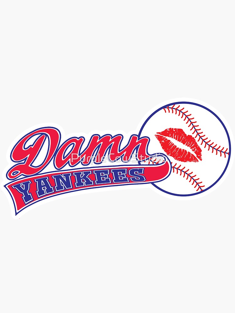 "Damn Yankees Logo" Sticker for Sale by PurpleCowStudio | Redbubble