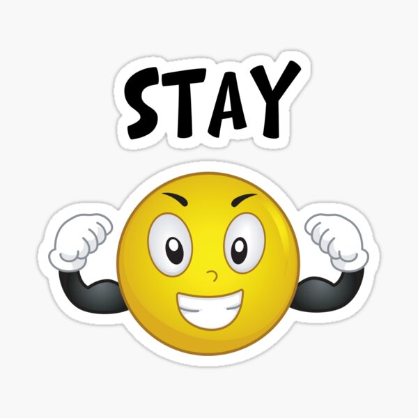 "Stay Strong - Smiley" Sticker for Sale by Berbha2nde | Redbubble