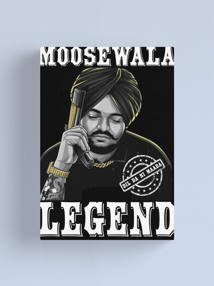 "sidhu moose wala sticker" Canvas Print for Sale by Desi Merch | Redbubble