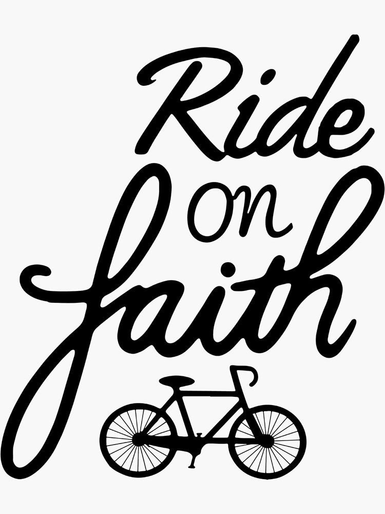 "Ride on Faith" Sticker for Sale by Runonfaith | Redbubble
