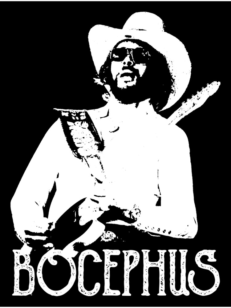 "Bocephus - Hank Williams Jr - White Stencil Poster" Sticker for Sale ...