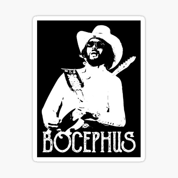 "Bocephus - Hank Williams Jr - White Stencil Poster" Sticker for Sale ...