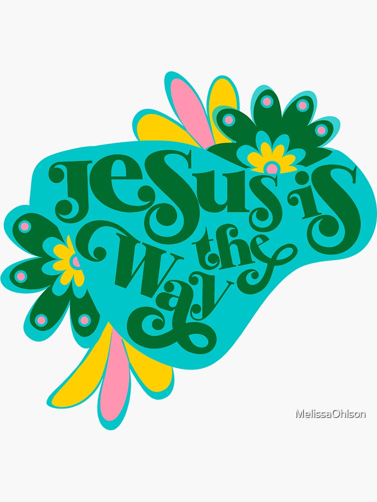 "Vintage Jesus is the Way " Sticker for Sale by MelissaOhlson | Redbubble
