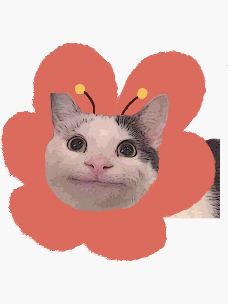 "Polite Cat Meme Sticker" Sticker for Sale by etdlphn | Redbubble