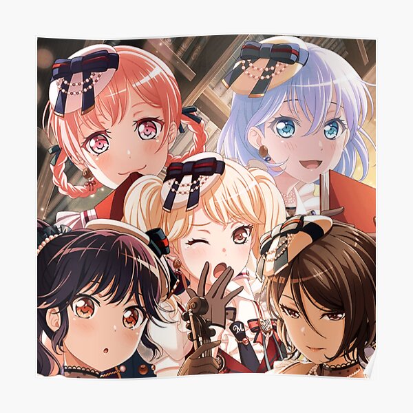 Póster «BanG Dream Bandori Rui Tsukushi Touko Nanami Mashiro Análisis ...