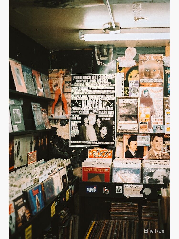 "Record Shop" Sticker for Sale by wilderae | Redbubble