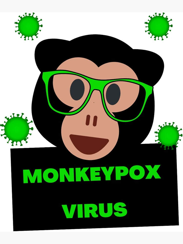 Lámina fotográfica «Virus de la viruela del mono 2022 verde y negro» de ...
