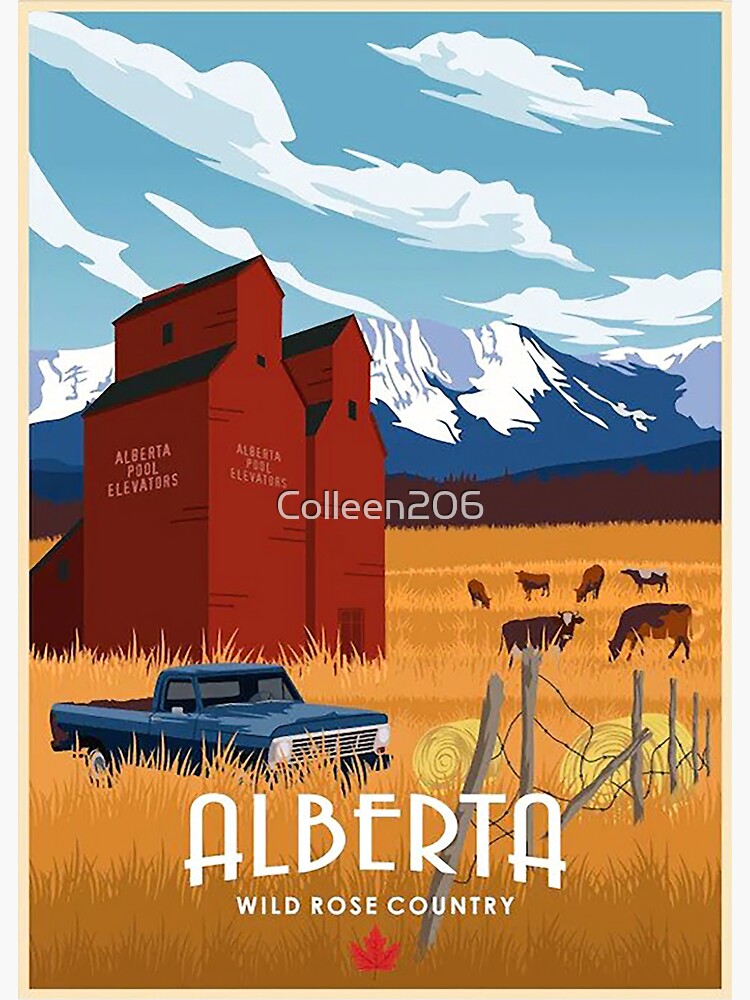 "Alberta" Sticker for Sale by Colleen206 | Redbubble
