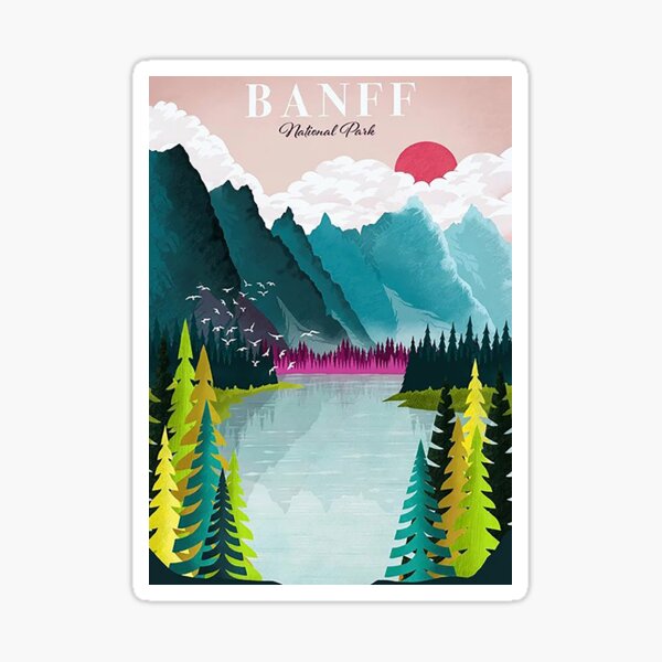 "Banff National Park" Sticker for Sale by Colleen206 | Redbubble