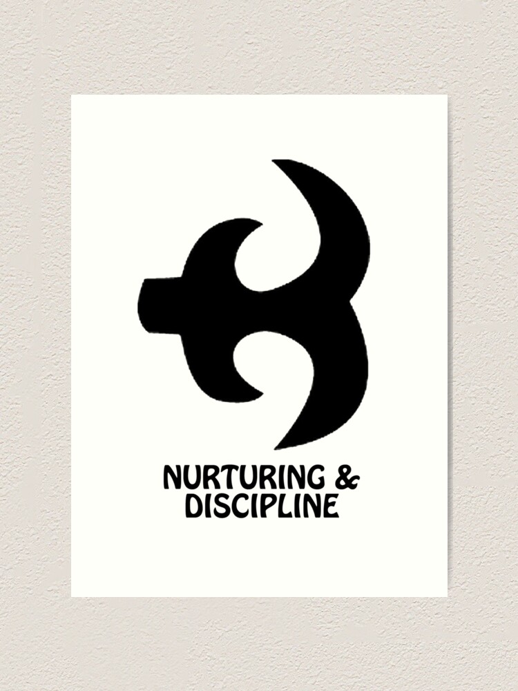 "T-Shirt Adinkra Symbol: Discipline" Art Print by keithcr | Redbubble