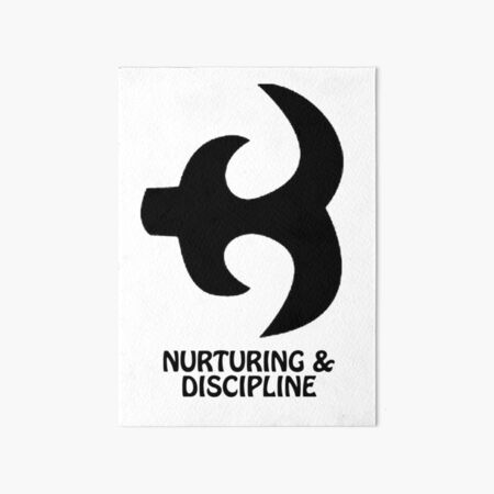 "T-Shirt Adinkra Symbol: Discipline" Art Board Print for Sale by ...
