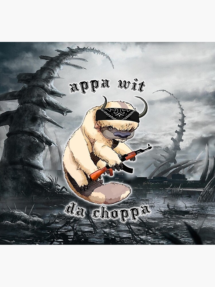 Appa Wit Da Choppa Poster For Sale By Sonitemaster Redbubble