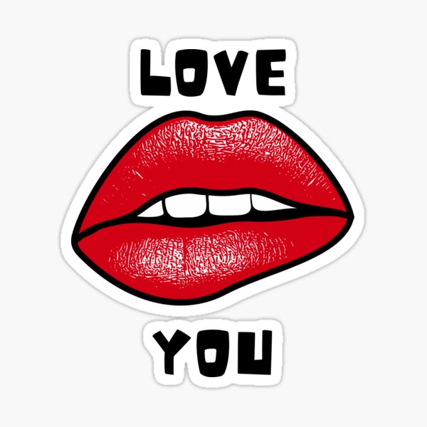 "red lips lollipop love" Sticker for Sale by FixFashion | Redbubble