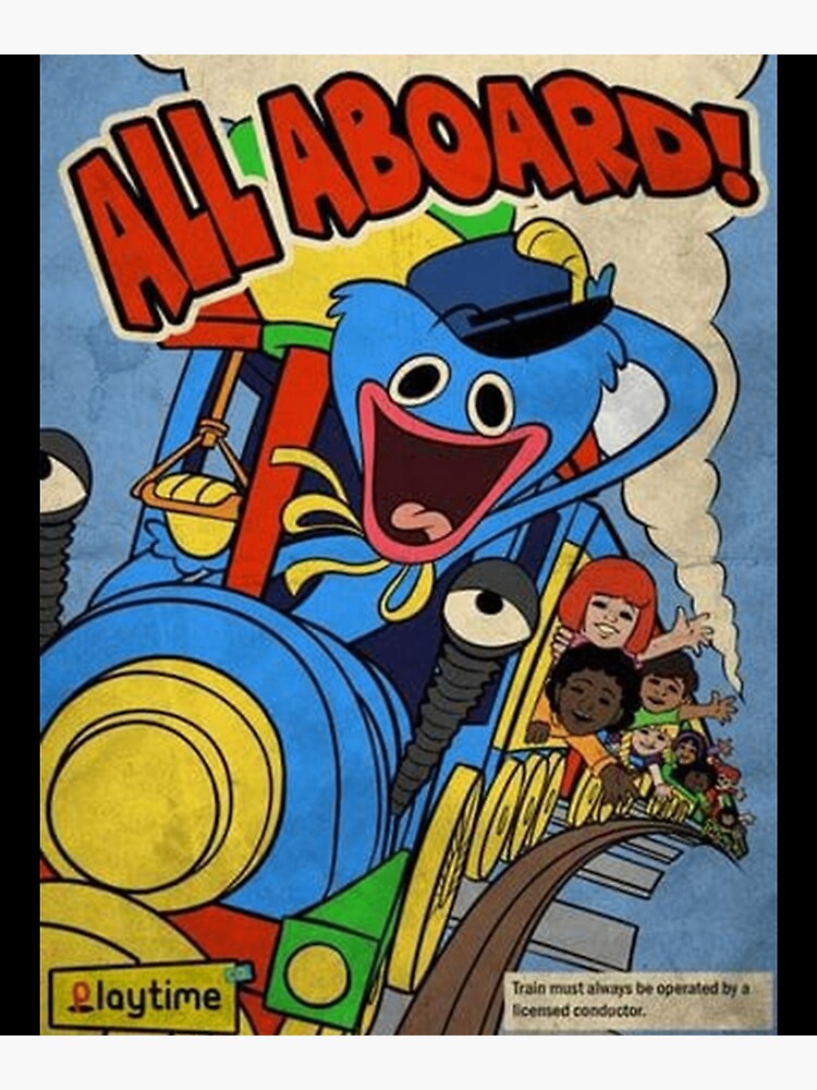 "poppy playtime huggy train all aboard Poster" Photographic Print for ...