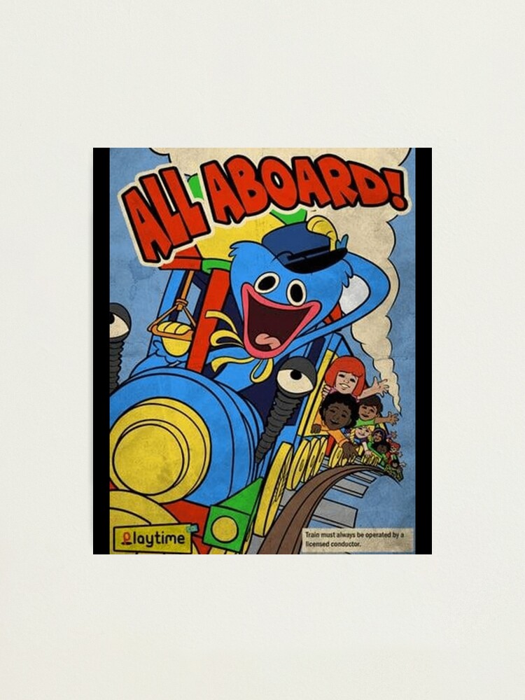 "poppy playtime huggy train all aboard Poster" Photographic Print for ...
