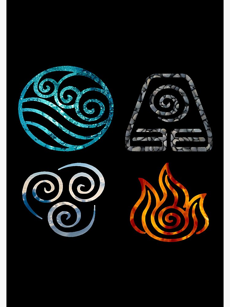 Cuaderno de espiral «Avatar the Last Airbender Elemento Símbolos ...
