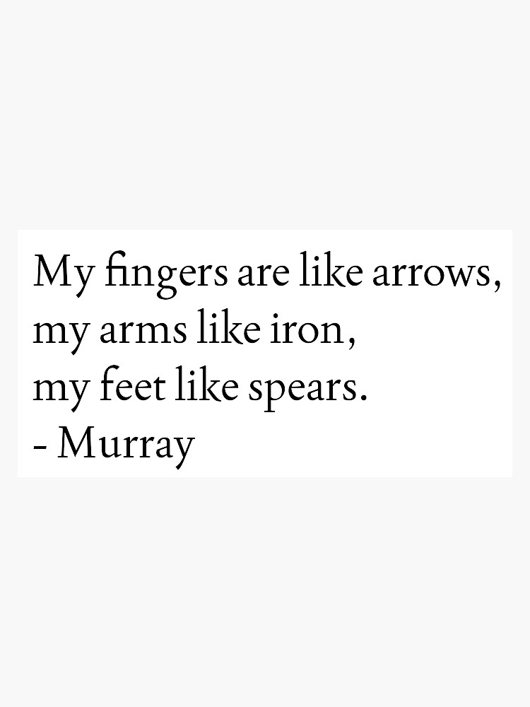 "Murray Stranger Things Quote" Sticker for Sale by moradelco | Redbubble