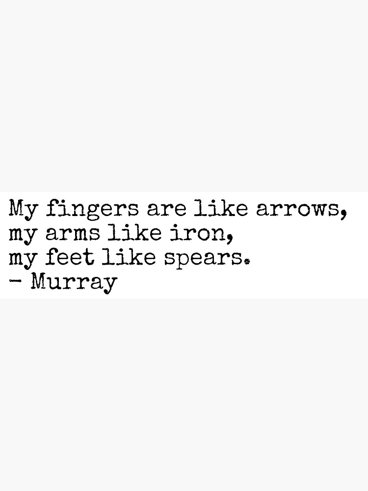 "Murray Stranger Things Quote" Sticker for Sale by moradelco | Redbubble