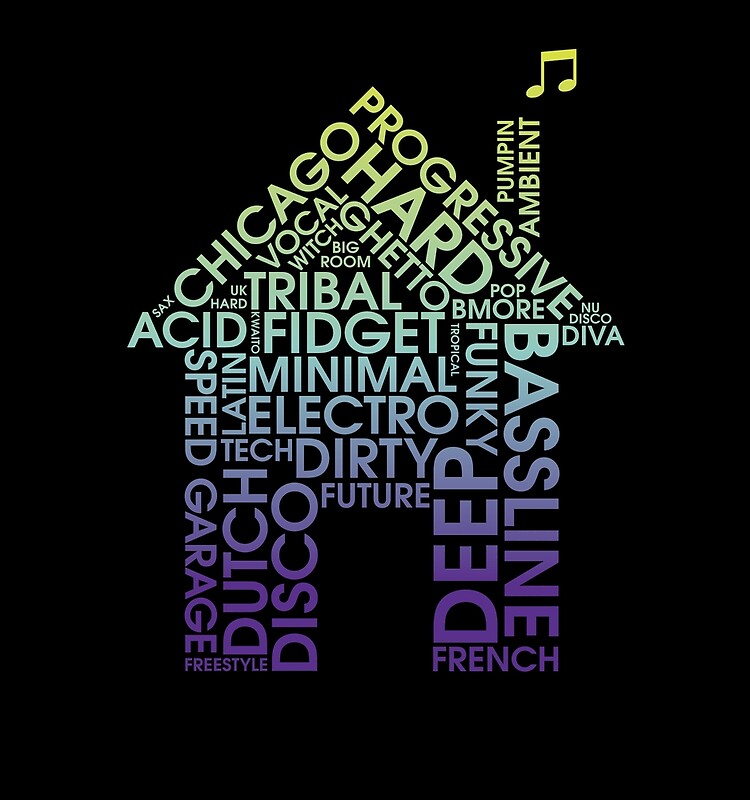 "House Music Genres" by supersaiyandino | Redbubble