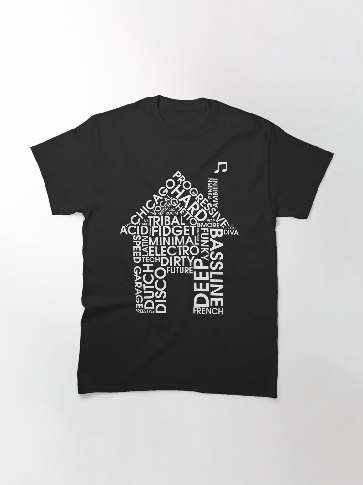 "House Music Genres" T-shirt by supersaiyandino | Redbubble