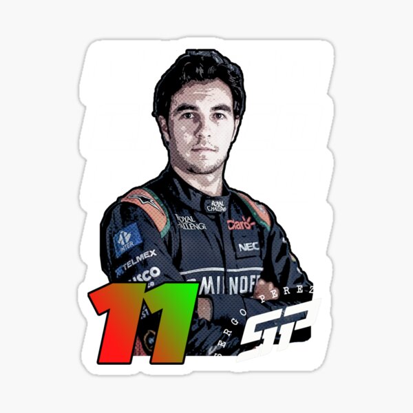 "Sergio Perez Checo " Sticker for Sale by StutteringT | Redbubble