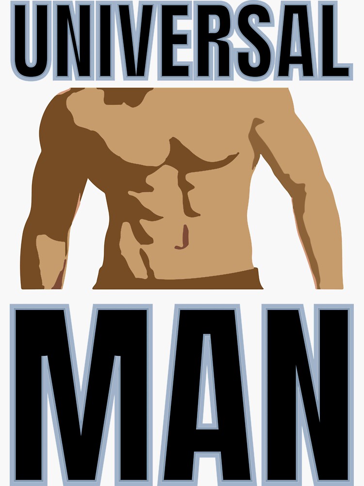 "Universal Man" Sticker for Sale by Choopy-art | Redbubble
