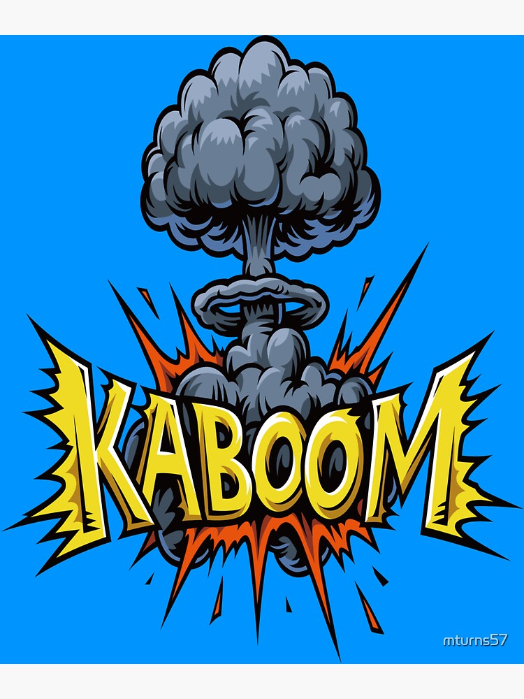 "Pop Art: KABOOM" Sticker for Sale by mturns57 | Redbubble