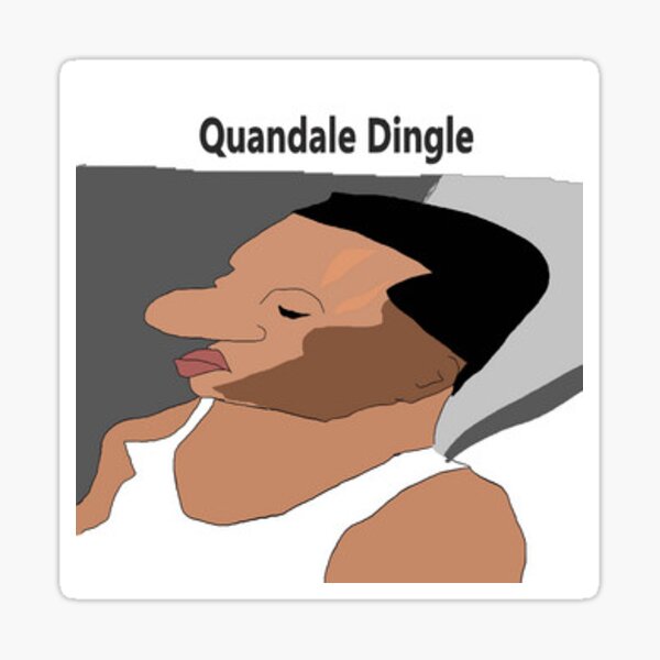 "Quandale Dingle" Sticker for Sale by deepfriedfeline | Redbubble
