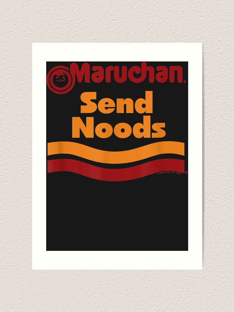 "Maruchan Ramen Cup Send Noods Logo" Art Print for Sale by bosqueraau ...