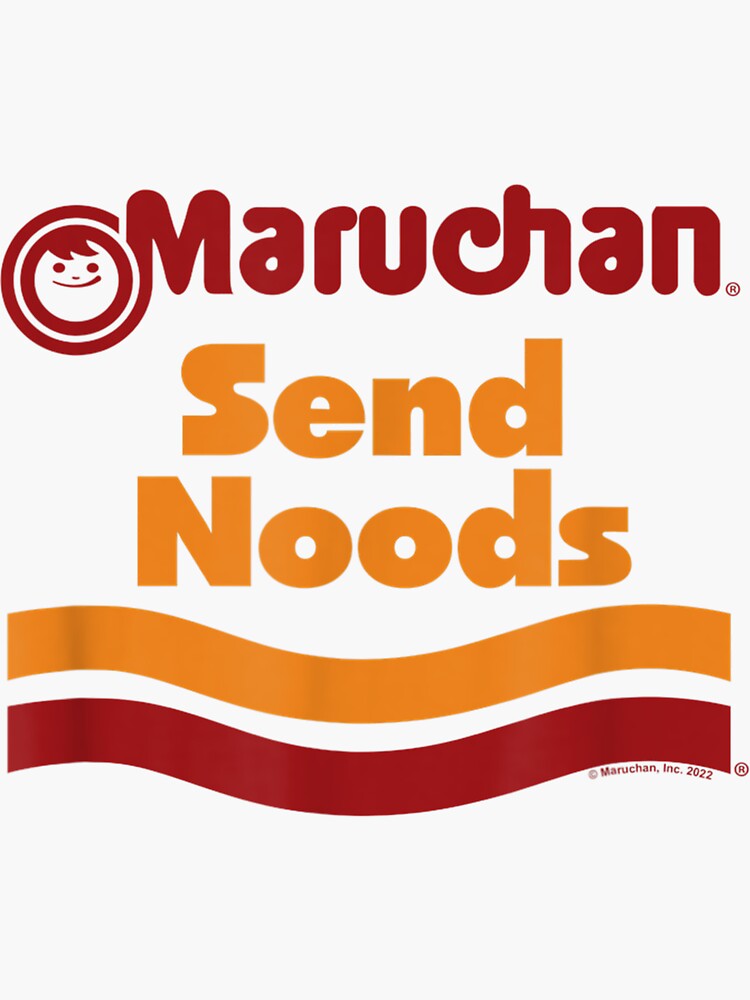Pegatina for Sale con la obra «Logotipo de Maruchan Ramen Cup Send ...