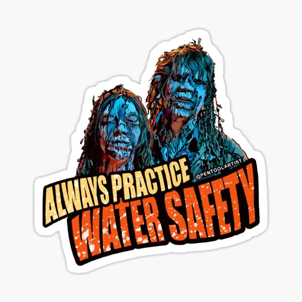 "Always Practice Water Safety" Sticker for Sale by Alvarof7c458 | Redbubble