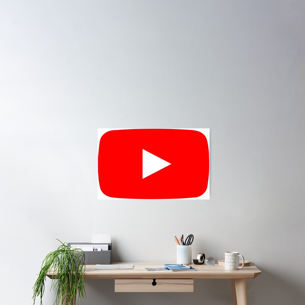 "Youtube" Poster for Sale by Abrarhussain | Redbubble