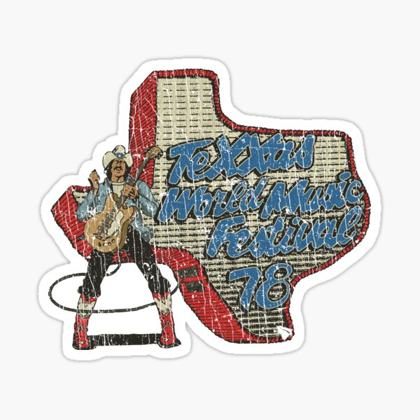 "Texxas World Music Festival 1978" Sticker for Sale by AstroZombie6669 ...