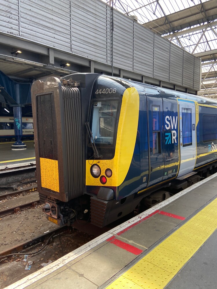 "SWR class 444 at London Waterloo " Sticker for Sale by Thefordates ...