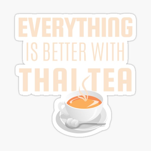 "Thai Tea" Sticker for Sale by Studio-Of-Arts | Redbubble