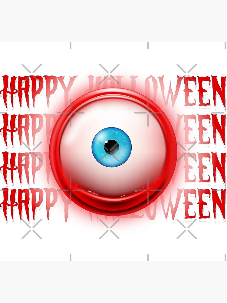 Monster Eye Contacts Halloween Poster For Sale By Timx007 Redbubble
