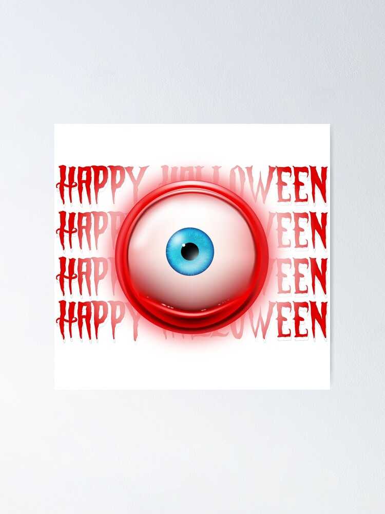 "monster eye contacts halloween " Poster for Sale by TIMX007 | Redbubble