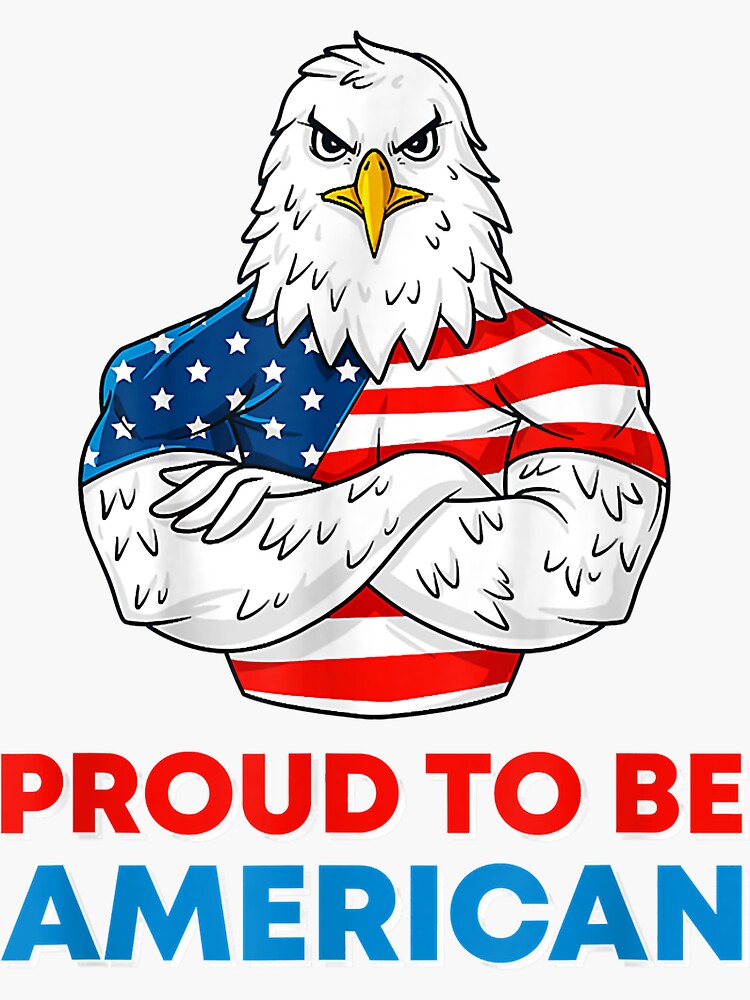 "Proud To Be An American" Sticker for Sale by MissouriBoyer | Redbubble