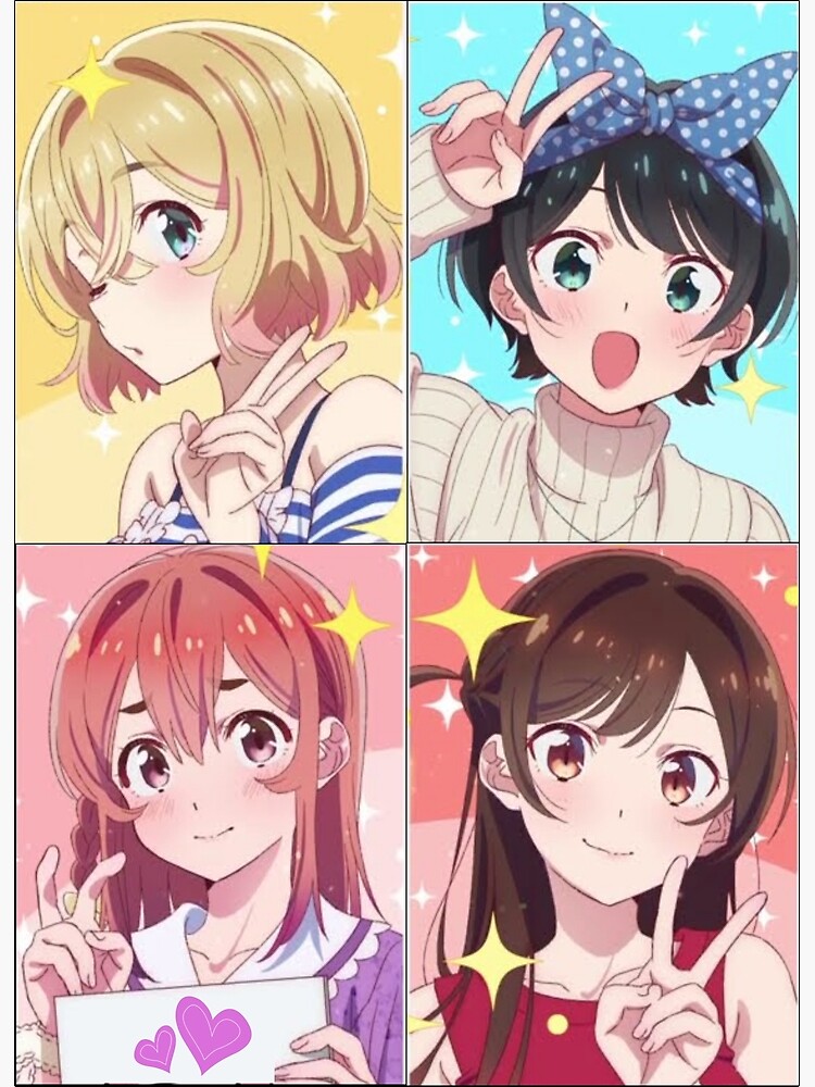 "Girls In Rent A Girlfriend " Poster for Sale by nhudanthi | Redbubble