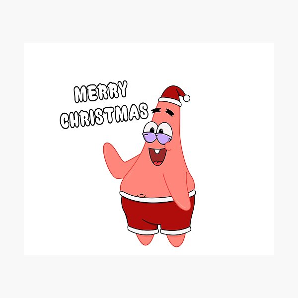 "Merry Christmas Patrick Star" Photographic Print for Sale by LAZARE ...