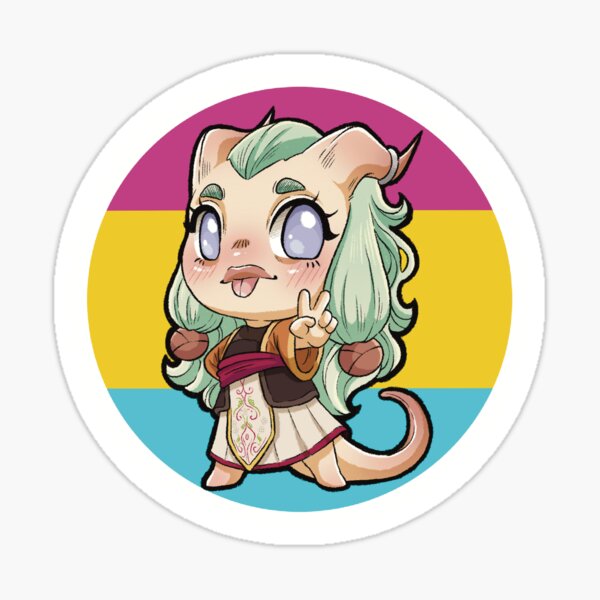 "Pan Pride" Sticker for Sale by Reh-Am-Fenster | Redbubble