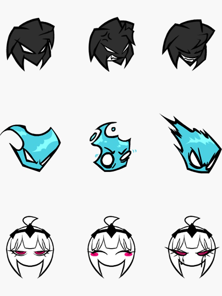 Pegatina «Entidad Mod FNF Icono Conjunto de pegatinas» de RocketG ...