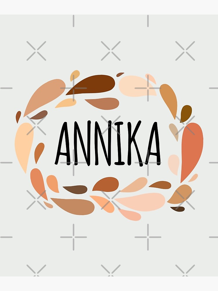 Lámina fotográfica «Annika - Nombres para Esposa Hija y Niña» de ...