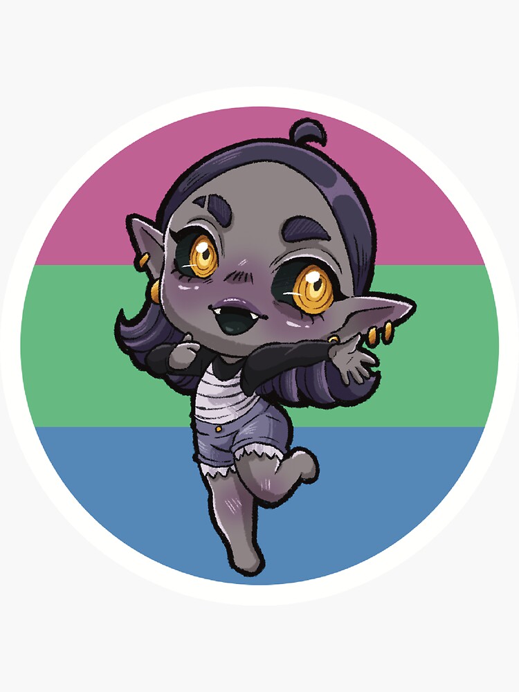 "Poly Pride" Sticker by Reh-Am-Fenster | Redbubble