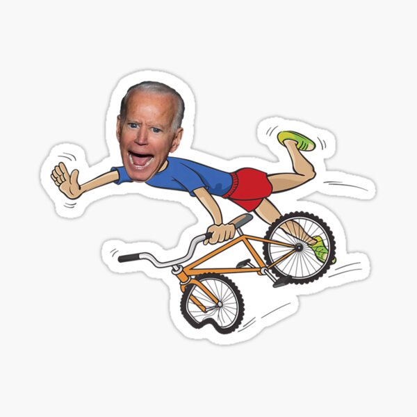 "Joe Biden falling off bicycle Biden bike meme - Merry 4th of July Biden Bike Bicycle falls Off ...