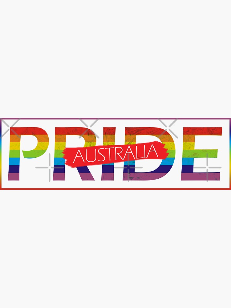 "Australian Pride Australia lgbtq" Sticker for Sale by EpicMaps | Redbubble