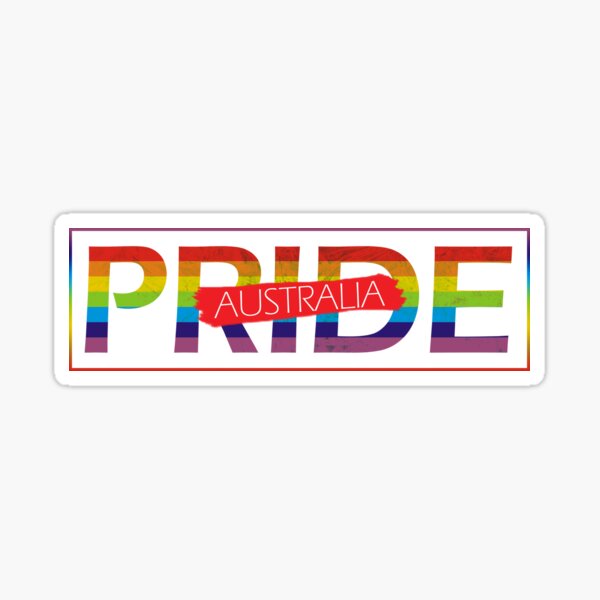"Australian Pride Australia lgbtq" Sticker for Sale by EpicMaps | Redbubble