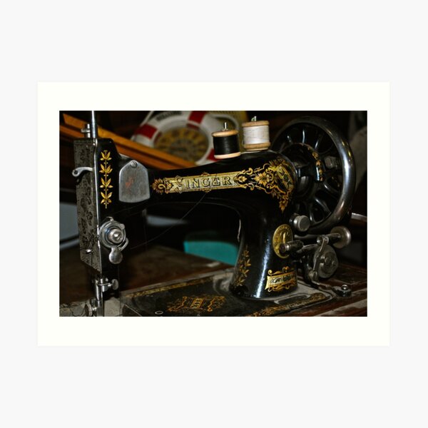 "Antique Singer Sewing Machine" Art Print for Sale by JennaKnight ...