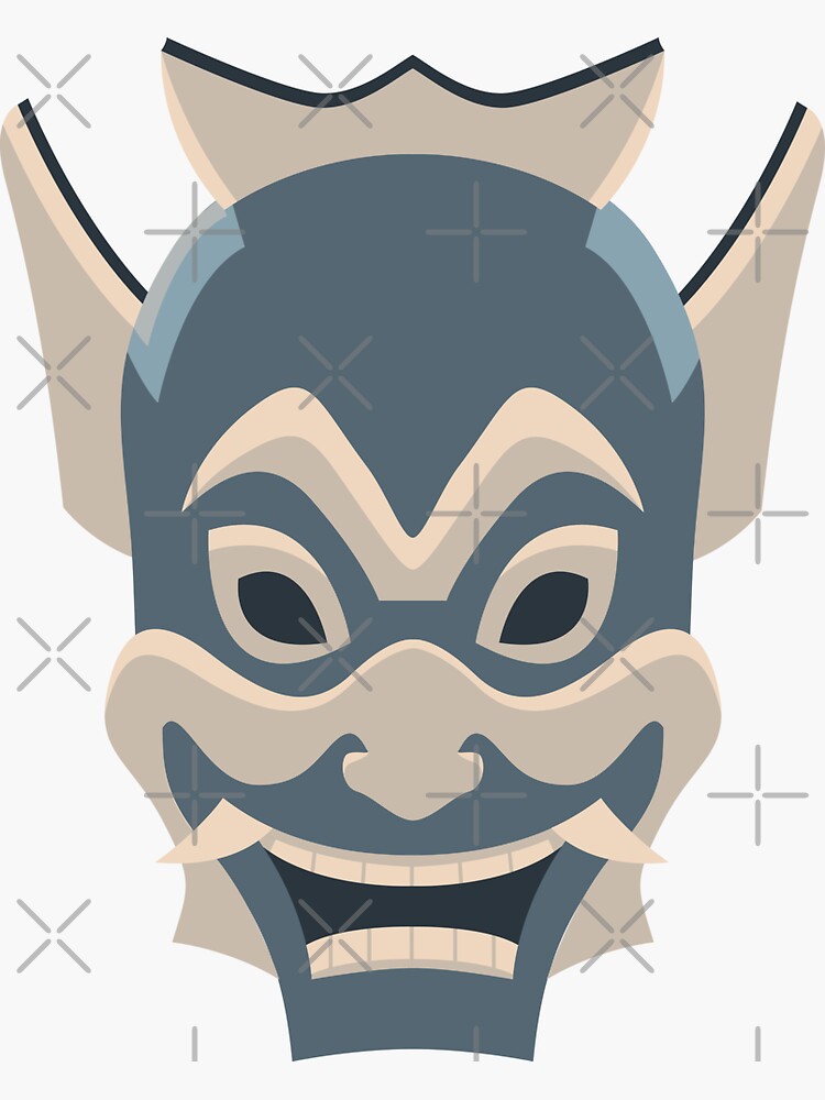 "The Blue Spirit" Sticker for Sale by LittleChelsea | Redbubble