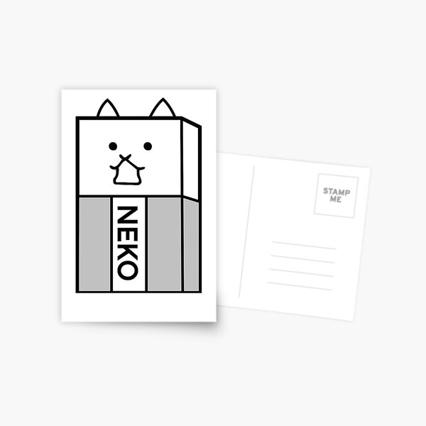 "battle cats eraser cat gomu cat" Postcard by Yanwun | Redbubble